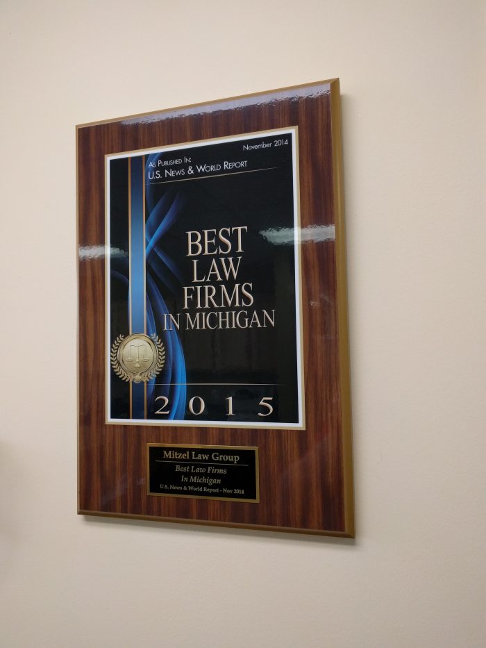Best Lawyers 2015 Plaque | Mitzel Law Group PLC